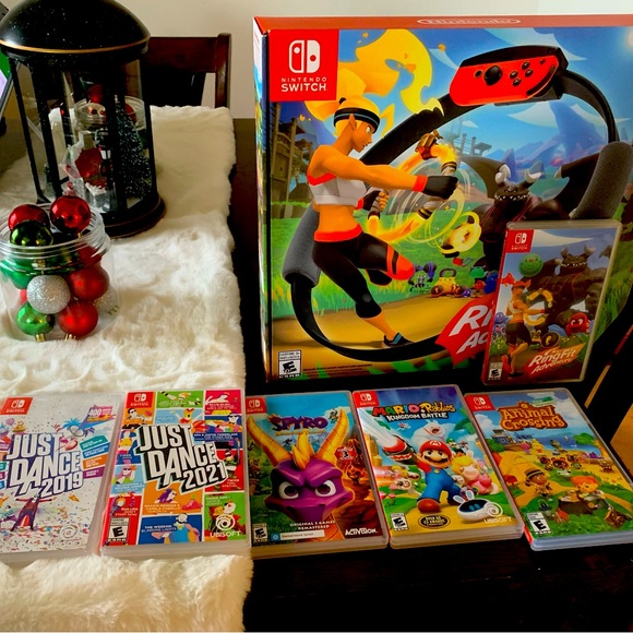 Video Games & Consoles | Bundle Nintendo Fit Ring And All Games ...